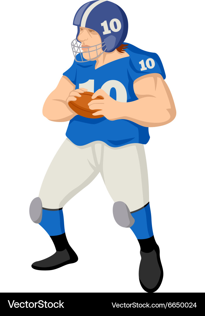 Rugby player Royalty Free Vector Image - VectorStock