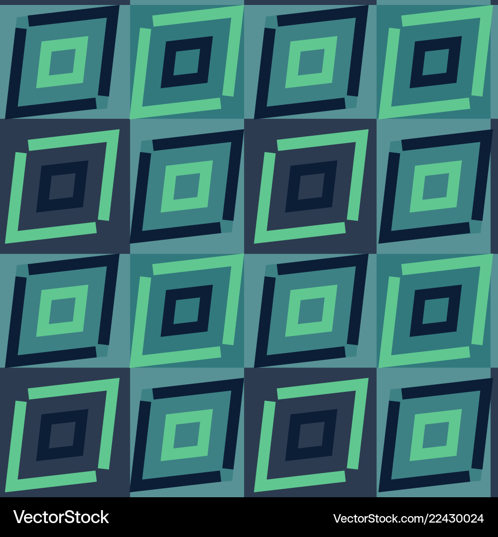 Turquoise ethnic geometric pattern Royalty Free Vector Image