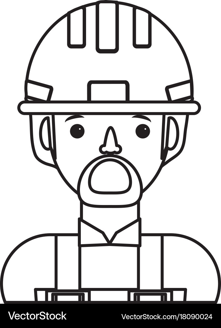 Working man Royalty Free Vector Image - VectorStock