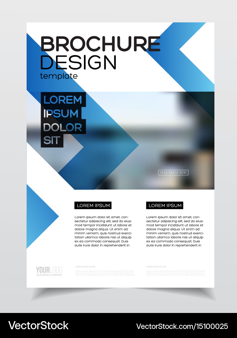 Business brochure design Royalty Free Vector Image