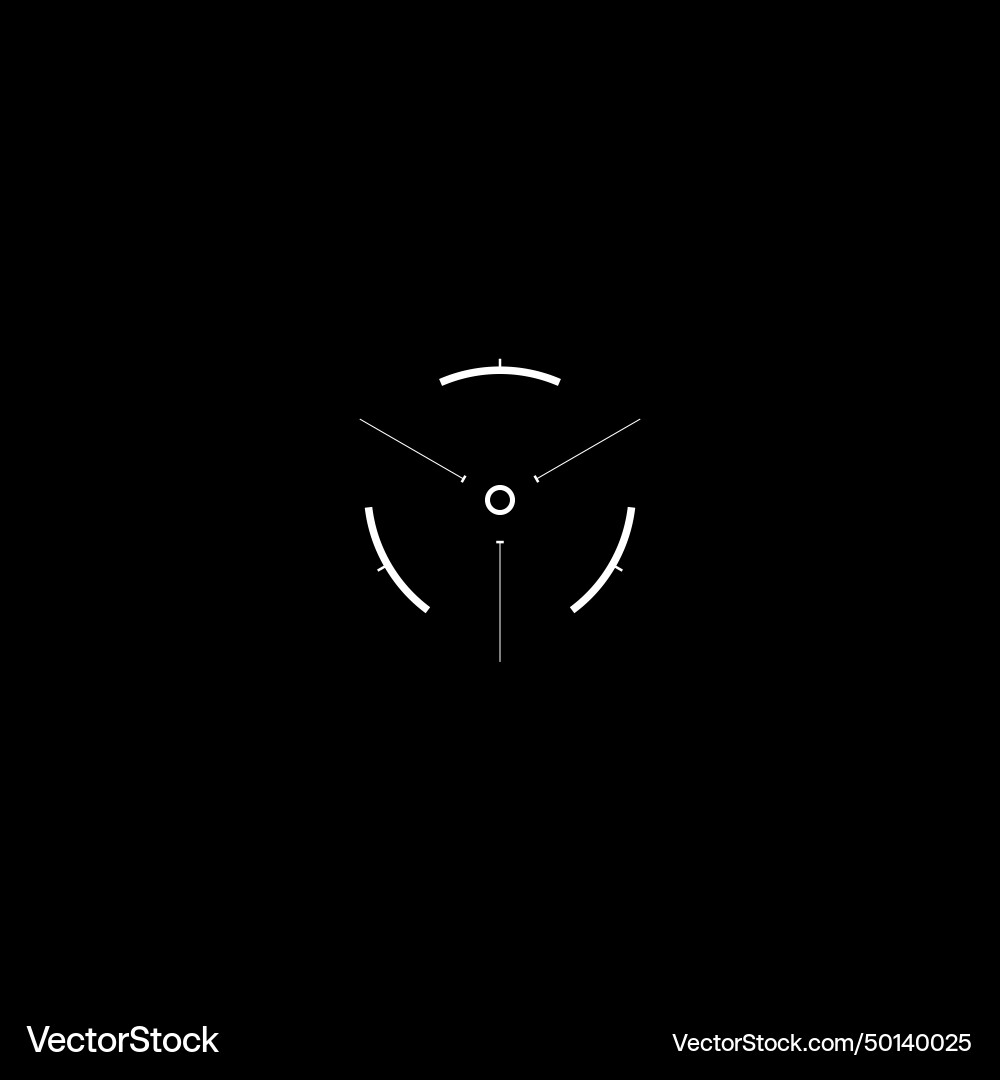 Cyberpunk target hud aim Royalty Free Vector Image