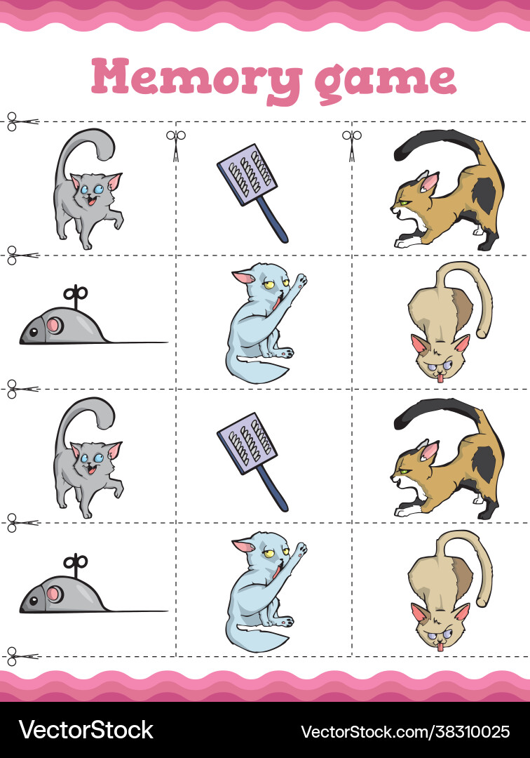 Educational game for children cartoon Royalty Free Vector