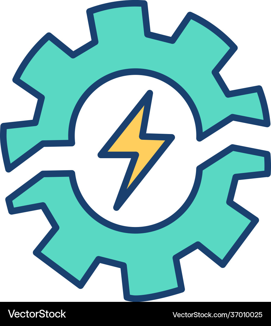 Energy resources rgb color icon Royalty Free Vector Image