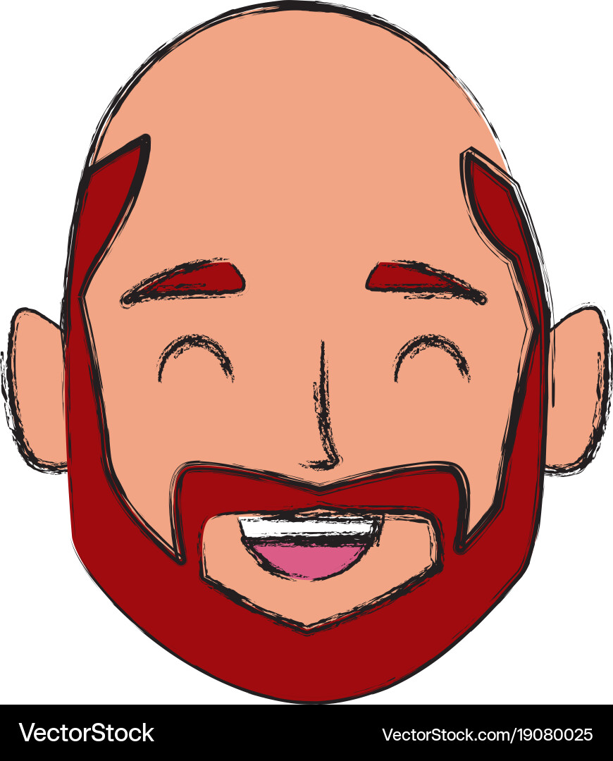 Man face cartoon Royalty Free Vector Image - VectorStock