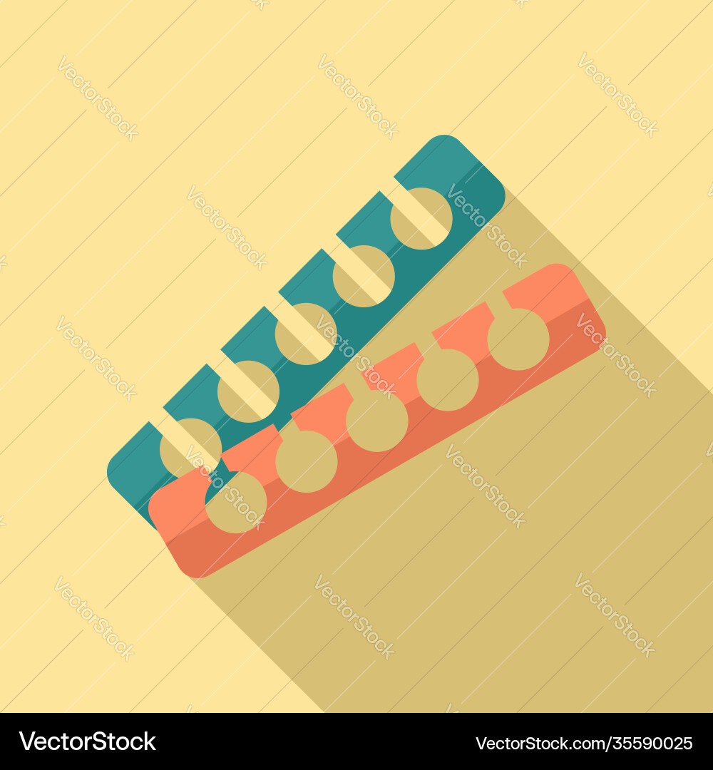 Manicurist polish nail stand icon flat style Vector Image