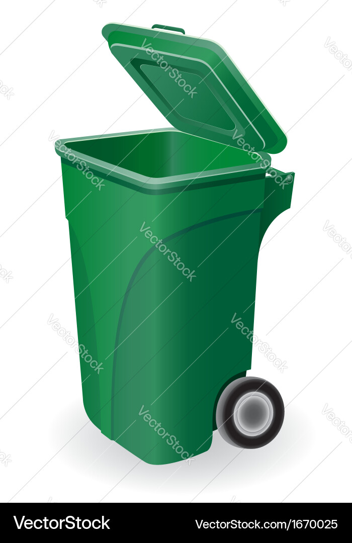 Modern Trash Can Royalty Free Vector Image - VectorStock