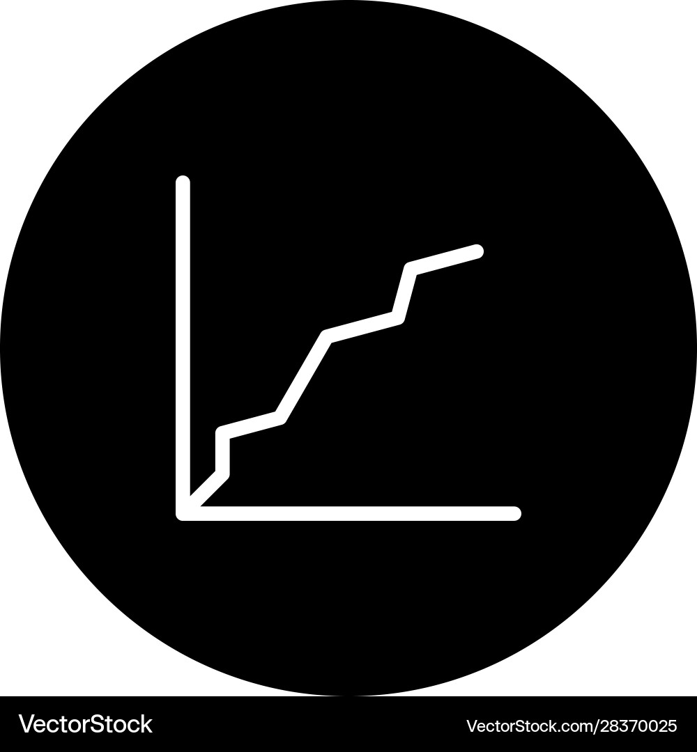 Progress icon with white background Royalty Free Vector