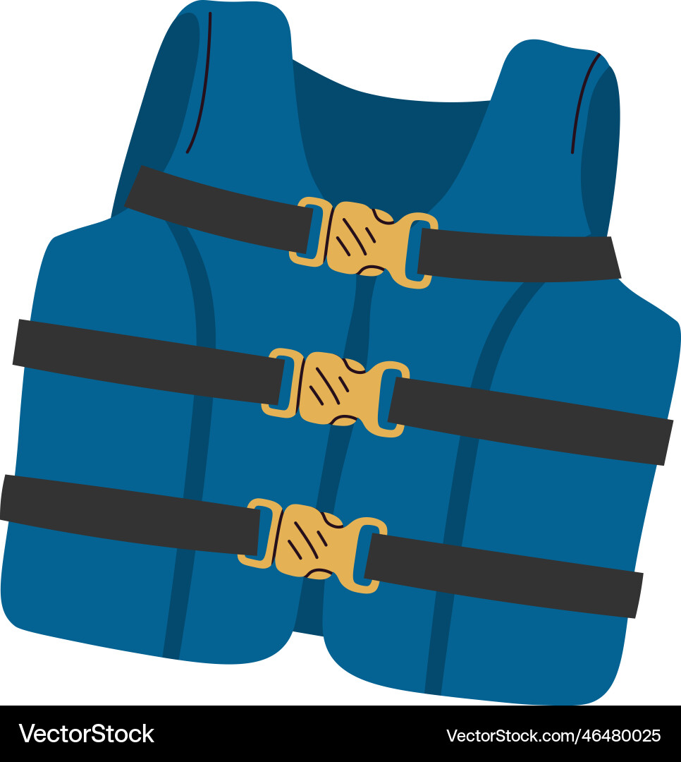Safety life jacket Royalty Free Vector Image - VectorStock