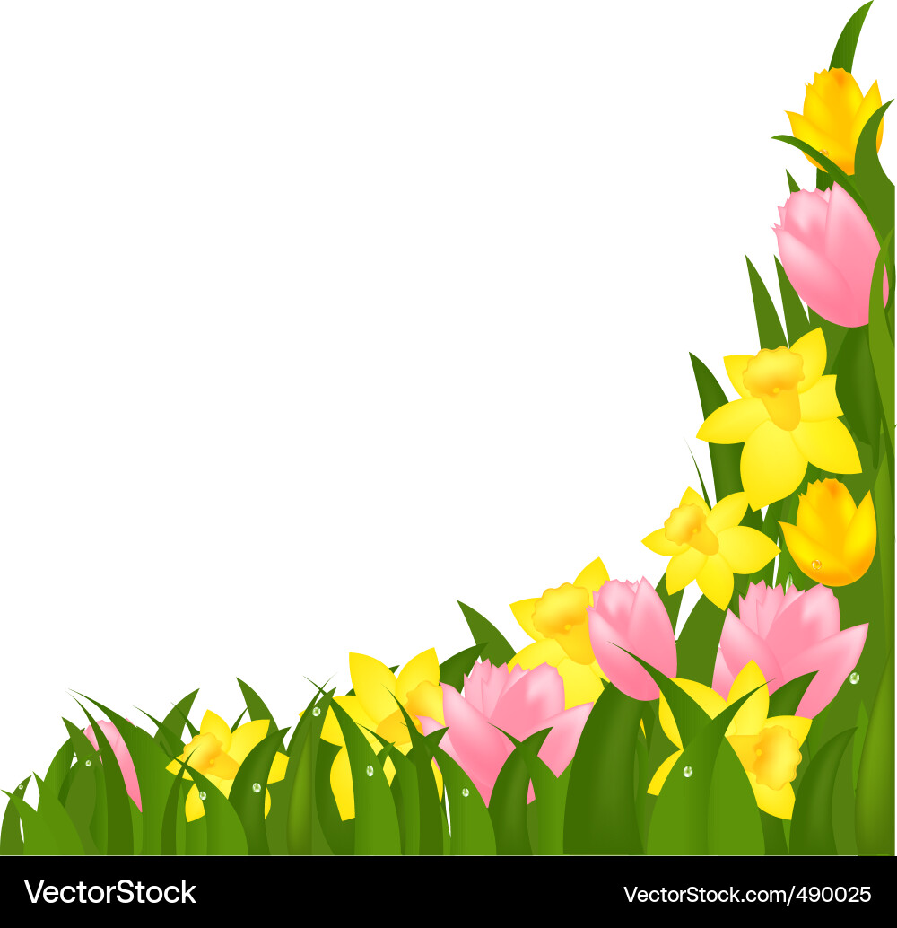 Spring flowers Royalty Free Vector Image - VectorStock