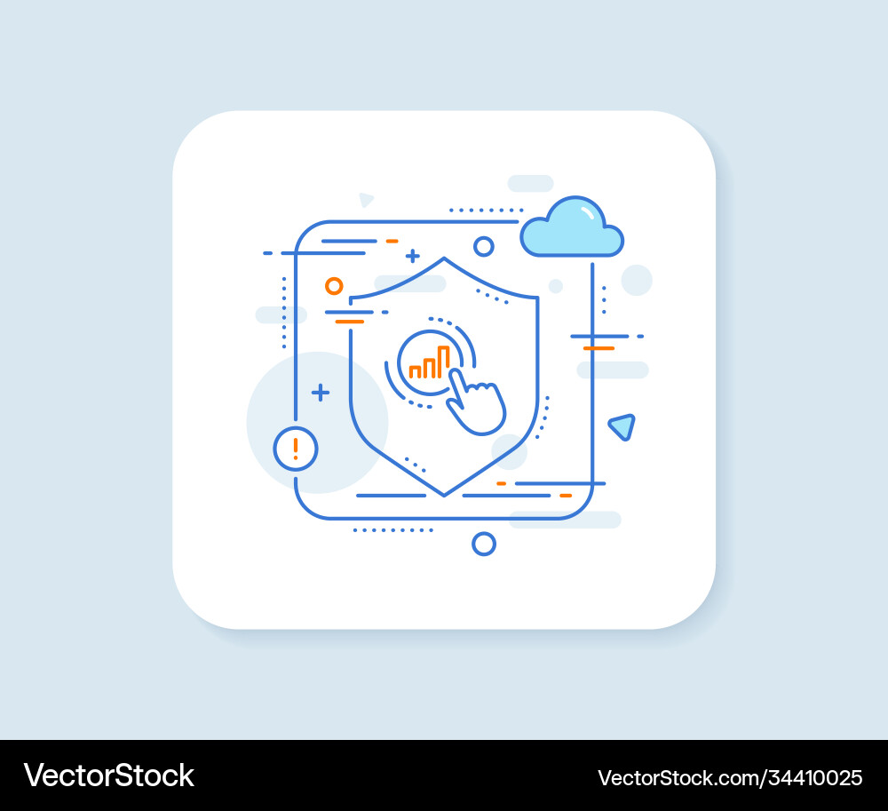 Statistics line icon column graph chart sign Vector Image Statistics line icon column graph chart sign Vector Image