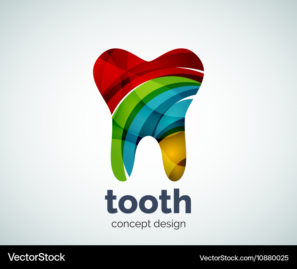 Tooth logo template Royalty Free Vector Image - VectorStock