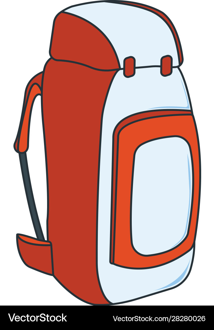 Camping backpack icon concept for outdoor Vector Image