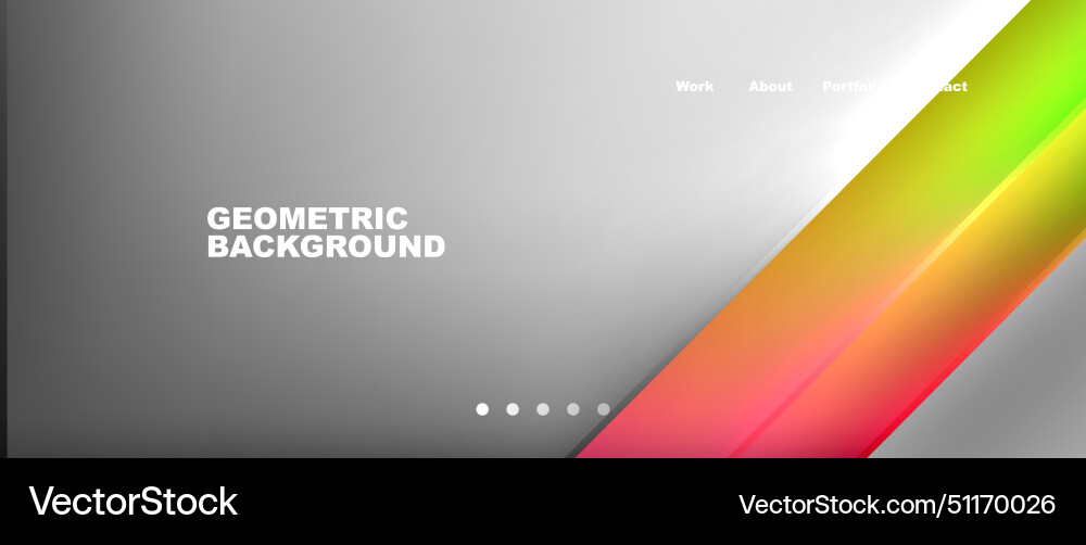 Colorful lines on gray bg create geometric pattern