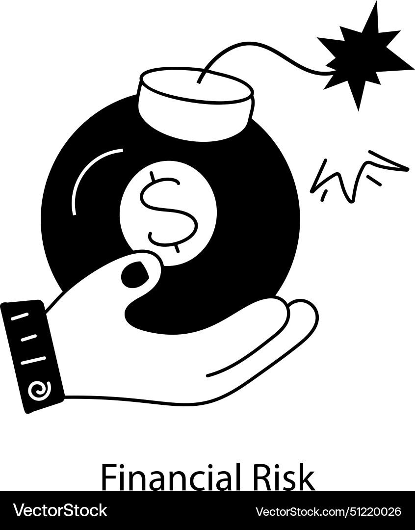 Financial risk Royalty Free Vector Image - VectorStock