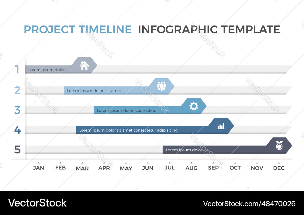 Gantt chart Royalty Free Vector Image - VectorStock