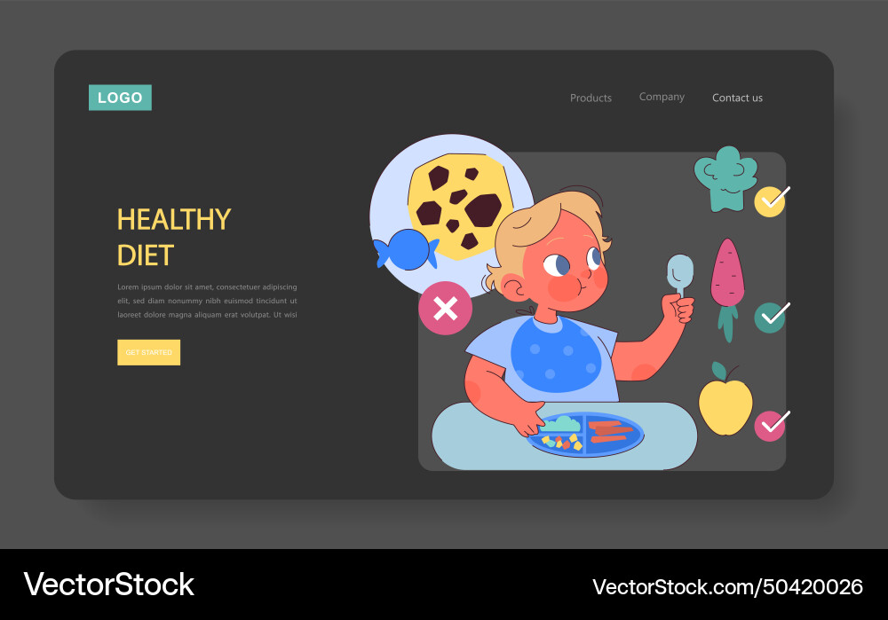 Healthy diet Royalty Free Vector Image - VectorStock