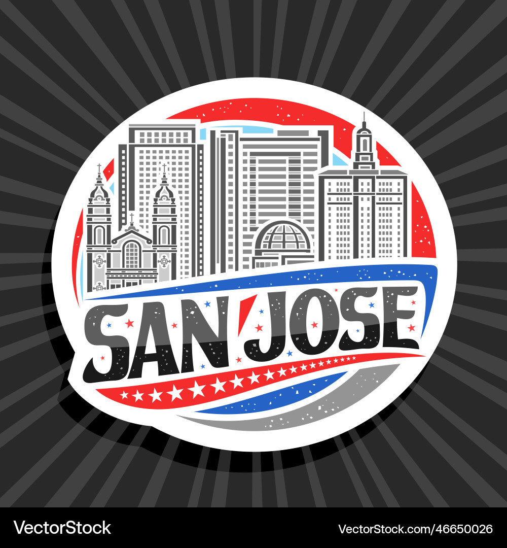 Logo for san jose Royalty Free Vector Image - VectorStock