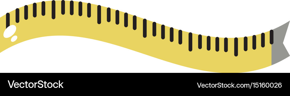 Measuring meter to size the body Royalty Free Vector Image