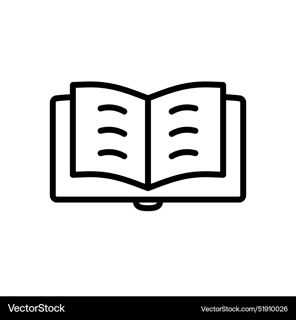 Open book icon perfect for education and learning Vector Image