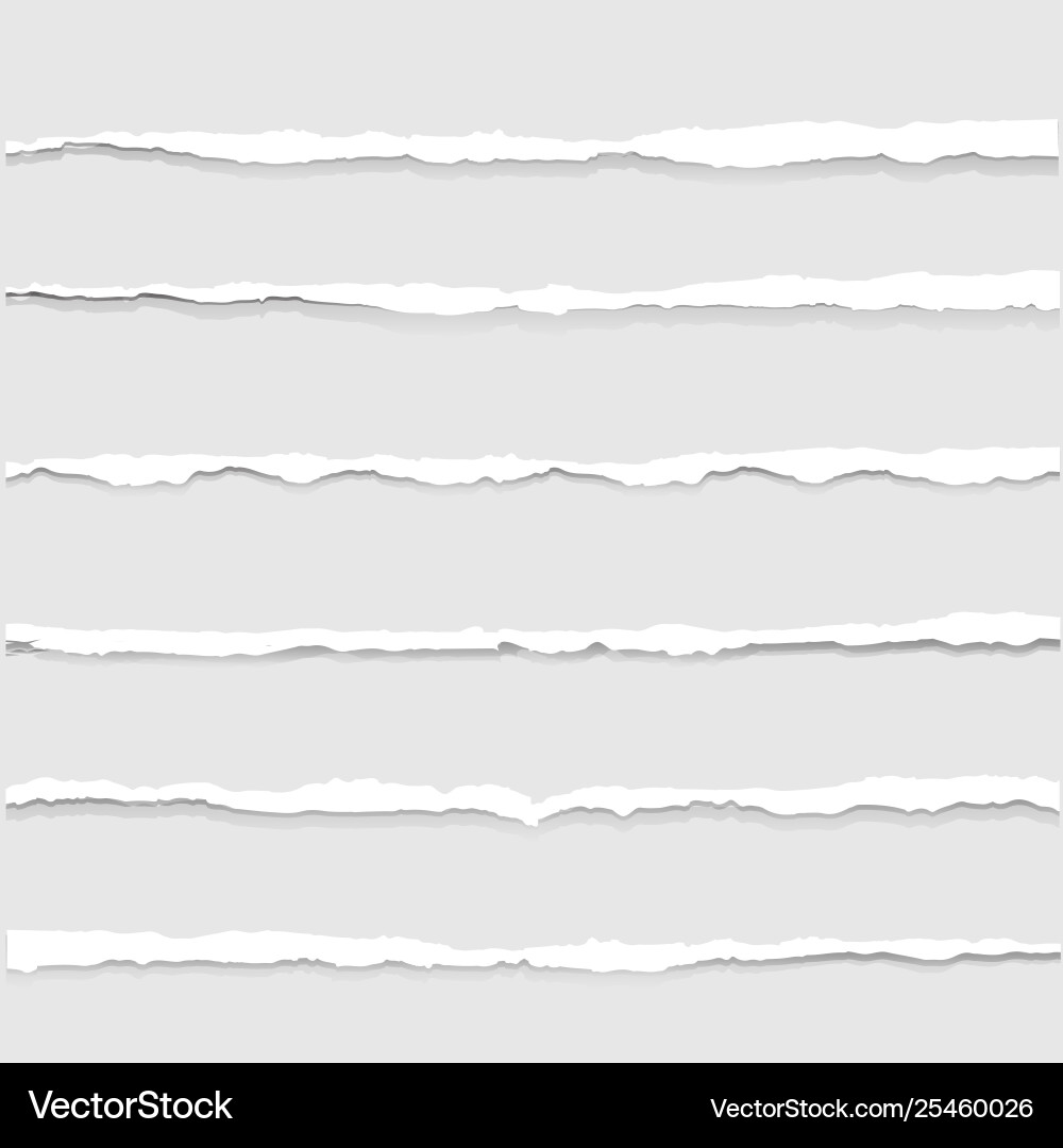 Ripped paper isolated Royalty Free Vector Image