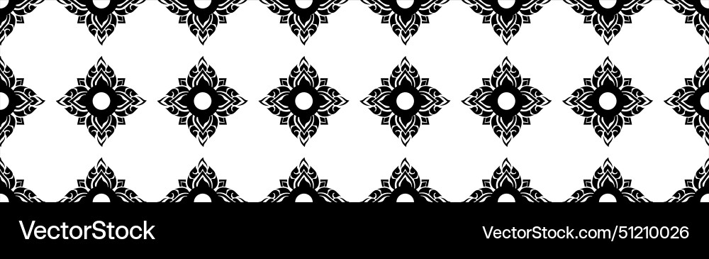 Thai traditional pattern design Royalty Free Vector Image