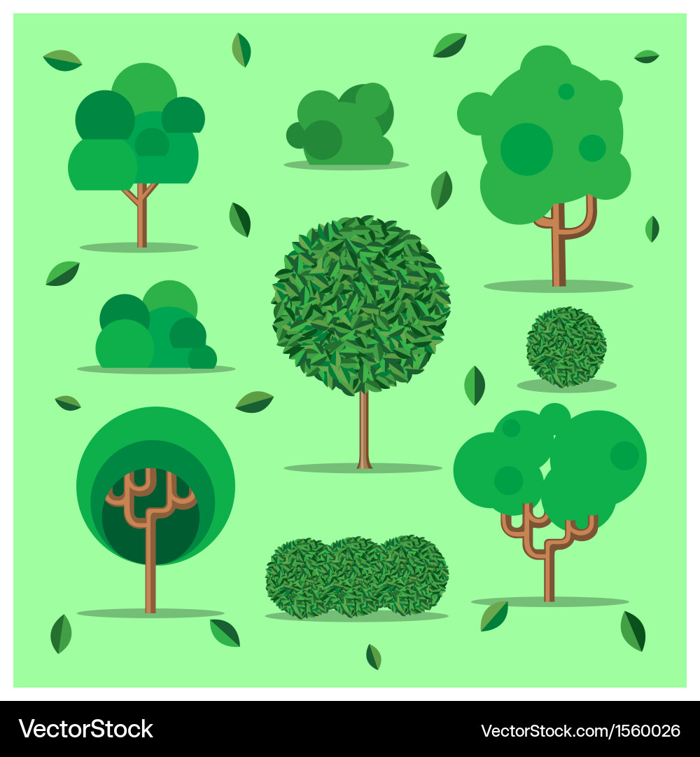 Trees Royalty Free Vector Image - VectorStock