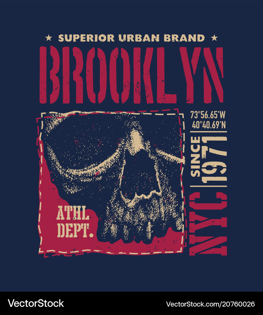 Vintage urban typography Royalty Free Vector Image