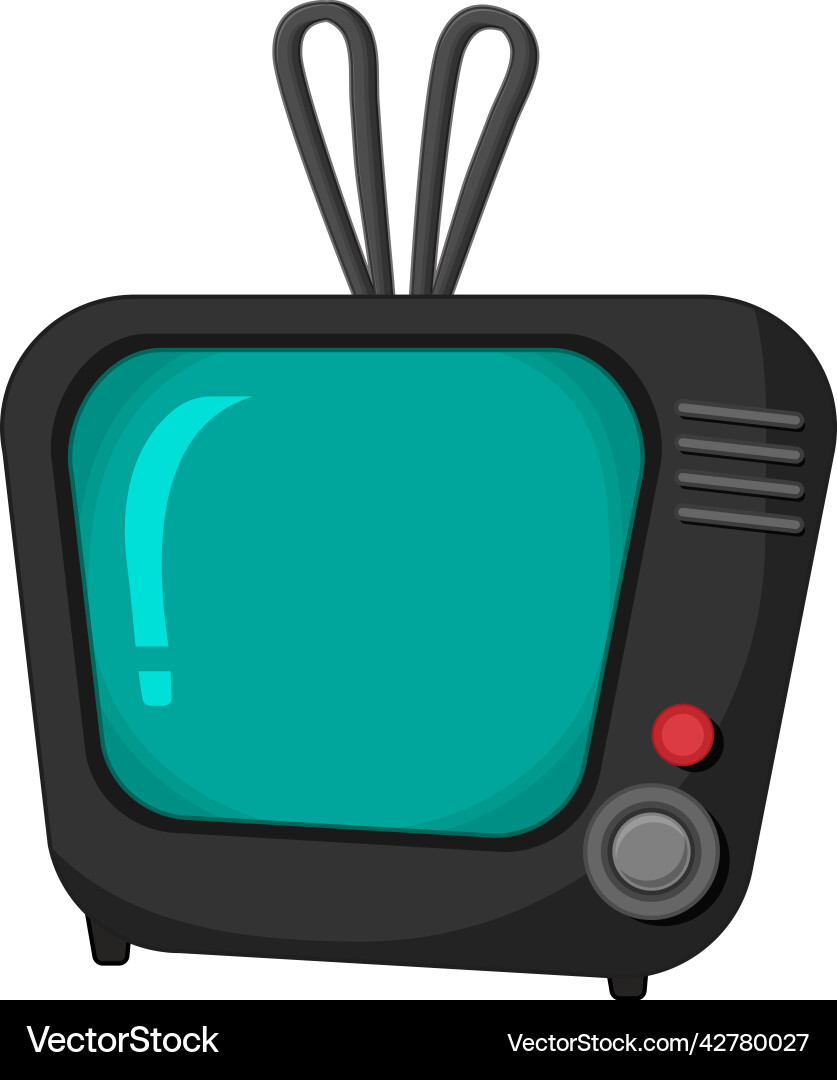 A simple classic telivision Royalty Free Vector Image