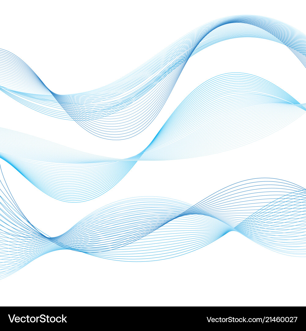 Blue wave Royalty Free Vector Image - VectorStock