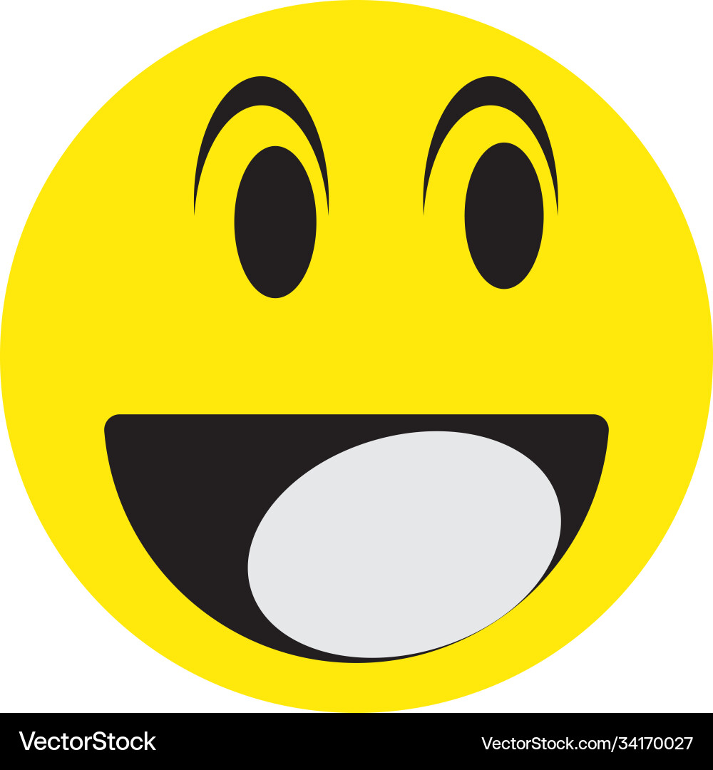 Emoticon template face Royalty Free Vector Image