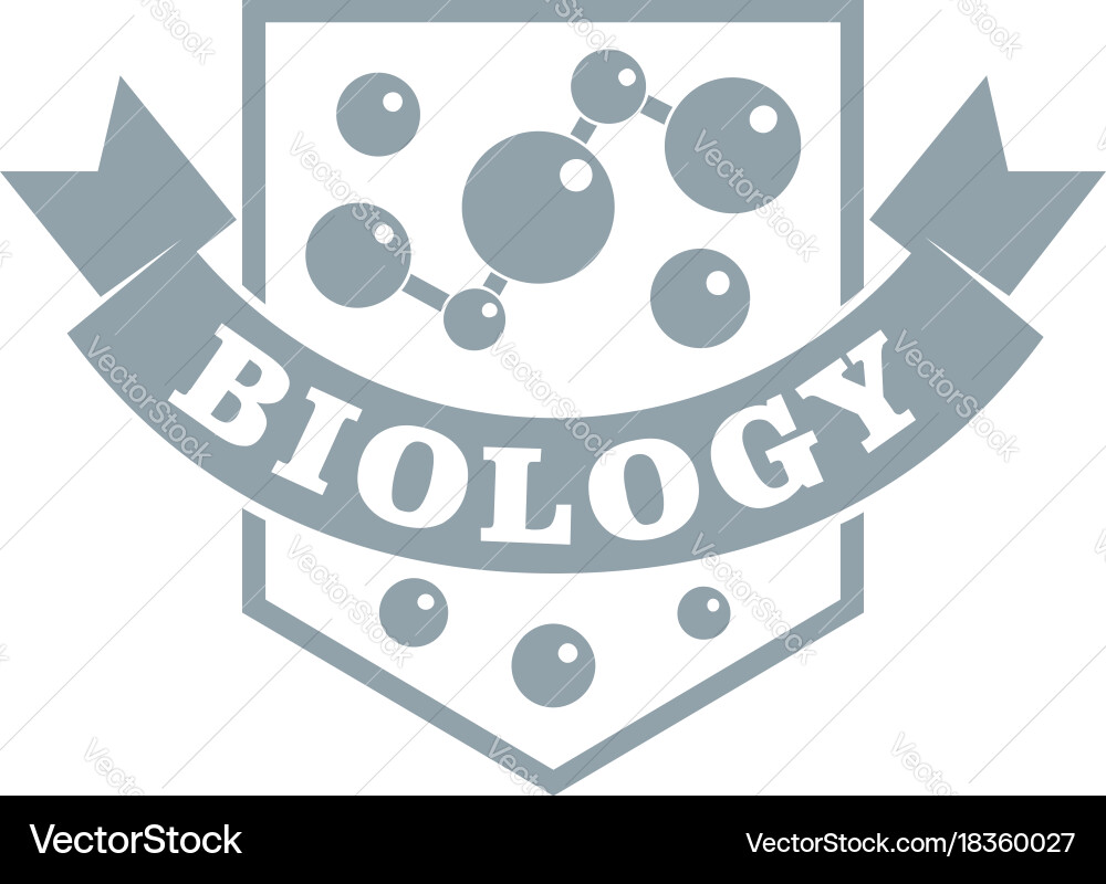 Evolution biology logo simple gray style Vector Image