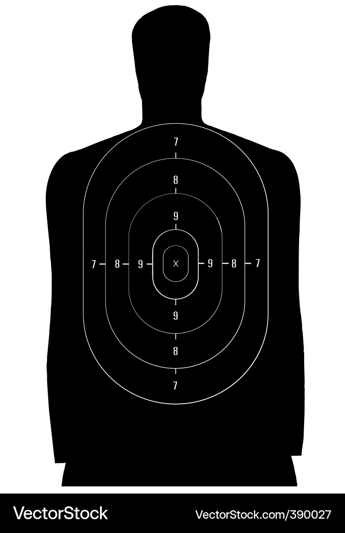 Human target Royalty Free Vector Image - VectorStock