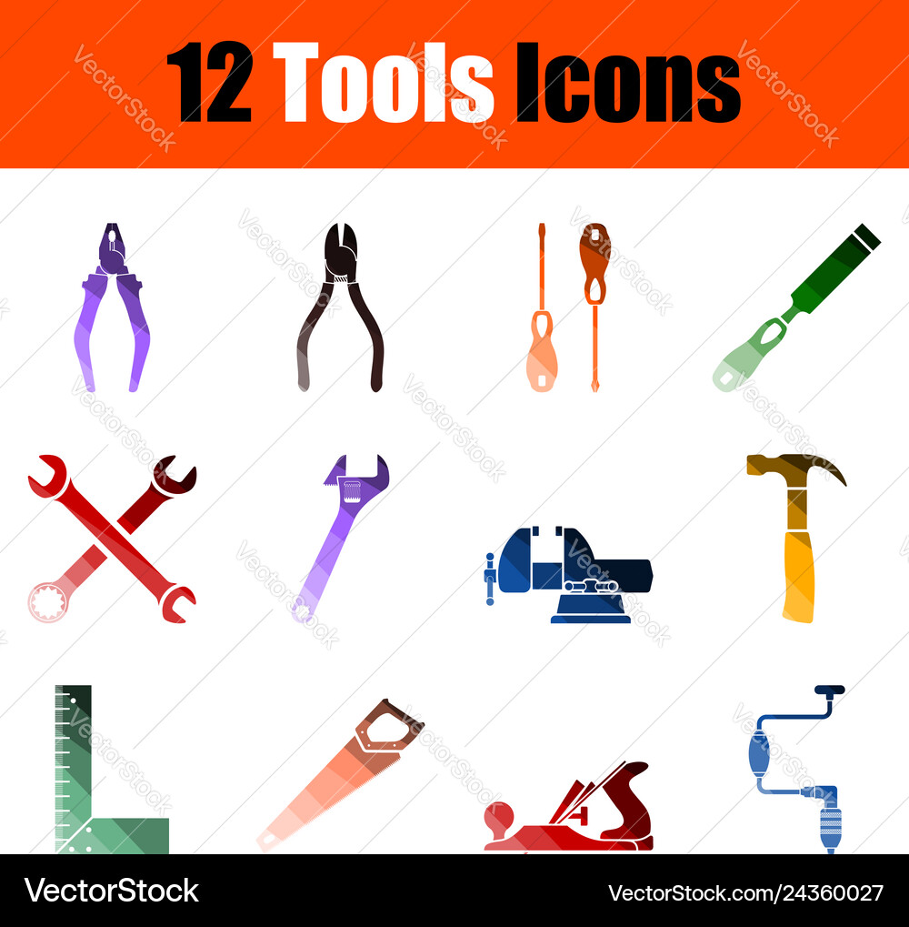 Set of tools icons Royalty Free Vector Image - VectorStock