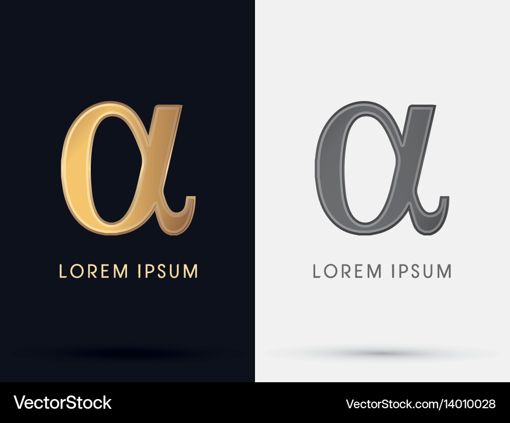 Alpha sign Royalty Free Vector Image - VectorStock