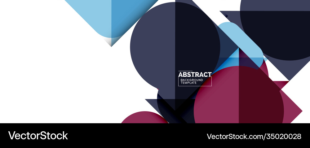 Clean minimal geometric abstract background Vector Image