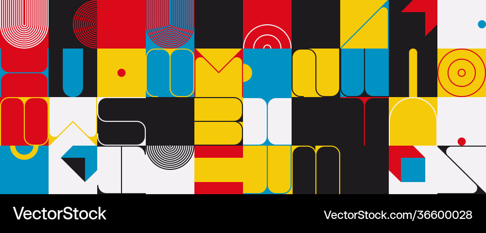 Colorful geometric pattern design Royalty Free Vector Image