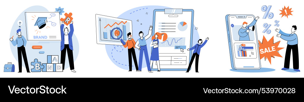 Corporate identity cornerstone Royalty Free Vector Image