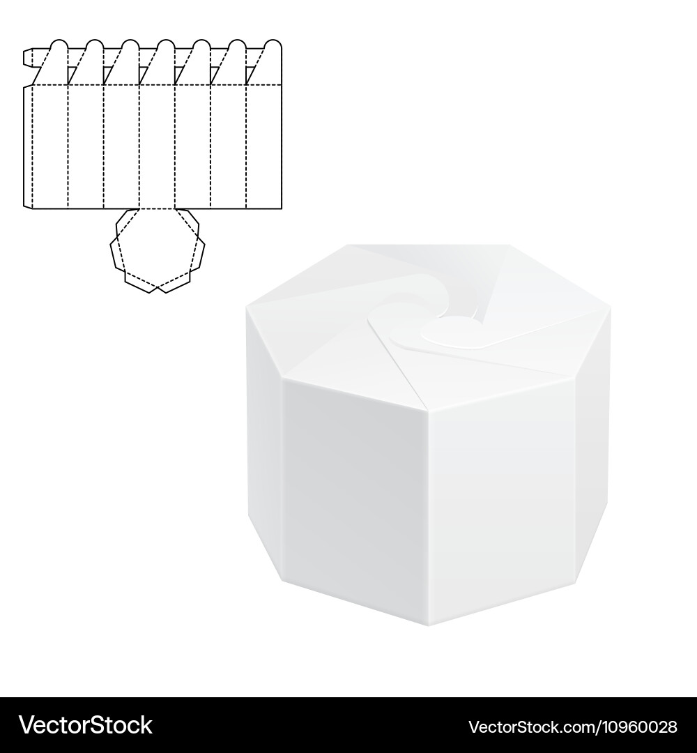 Diecut craft box 1 Royalty Free Vector Image - VectorStock