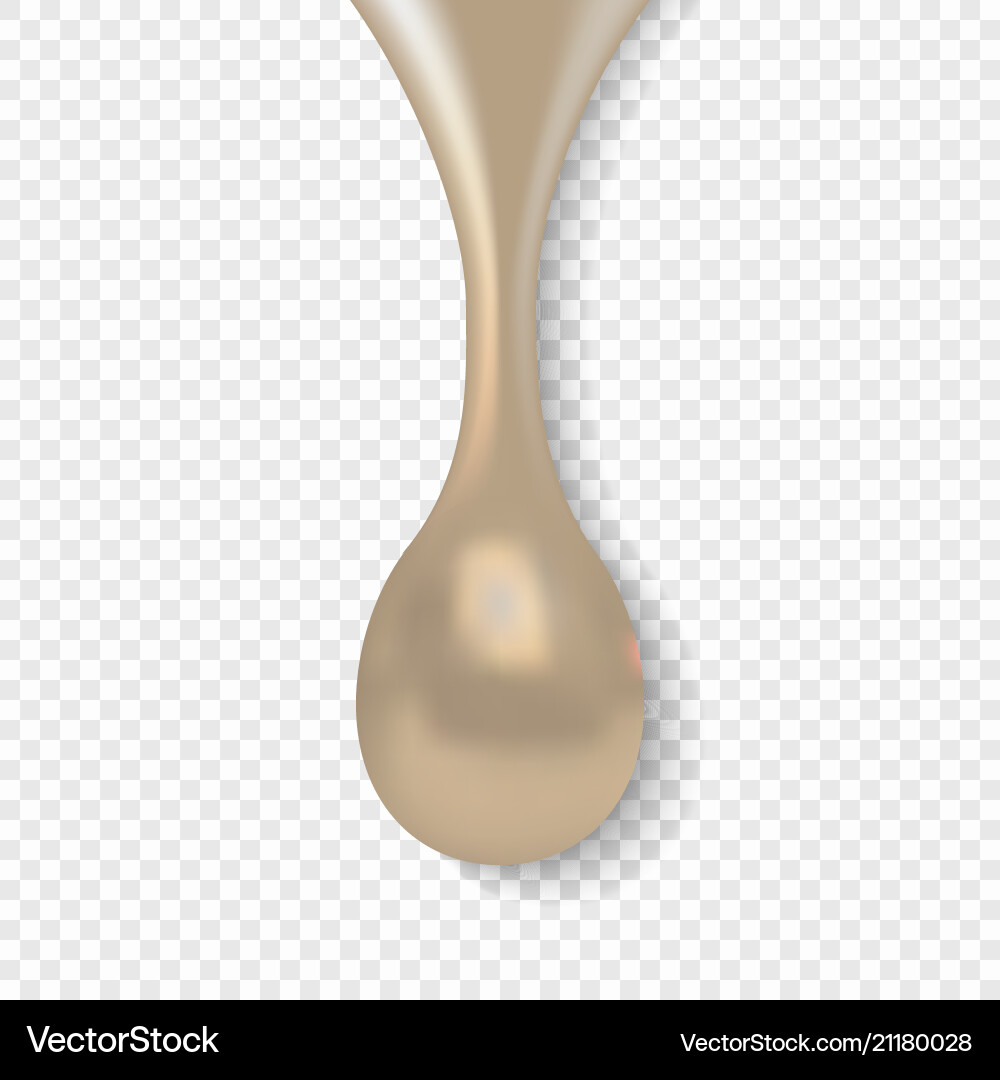 Drop of cream Royalty Free Vector Image - VectorStock
