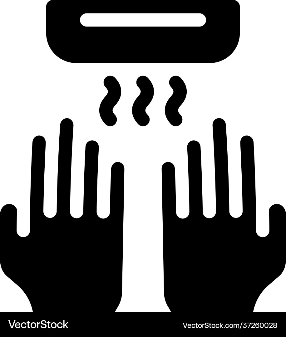 Hand dryer Royalty Free Vector Image - VectorStock