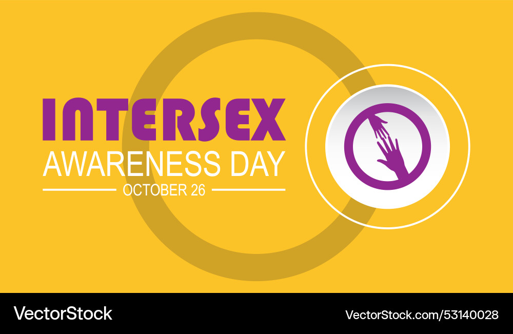 Intersex awareness day Royalty Free Vector Image