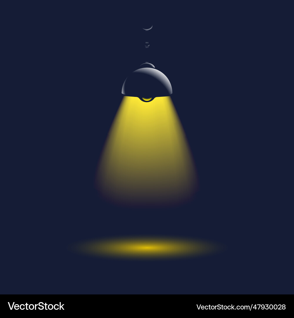 Lamp with light gradients wallpaper Royalty Free Vector