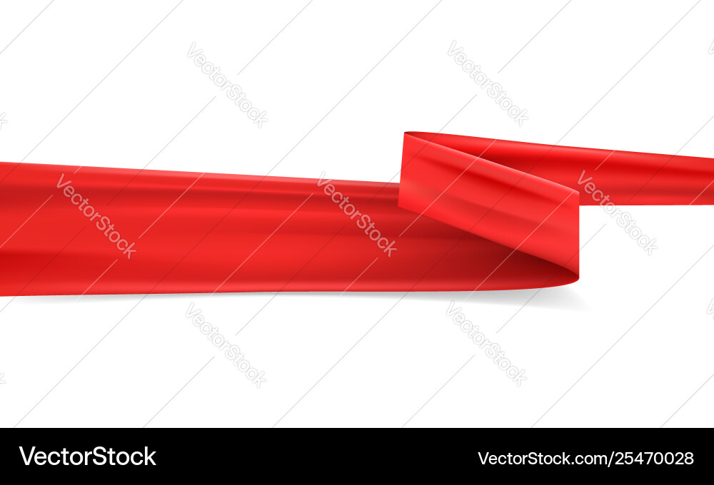 Red ribbon Royalty Free Vector Image - VectorStock