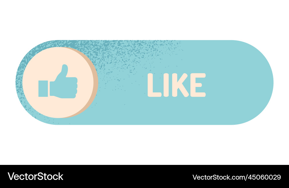 Blue like icon Royalty Free Vector Image - VectorStock