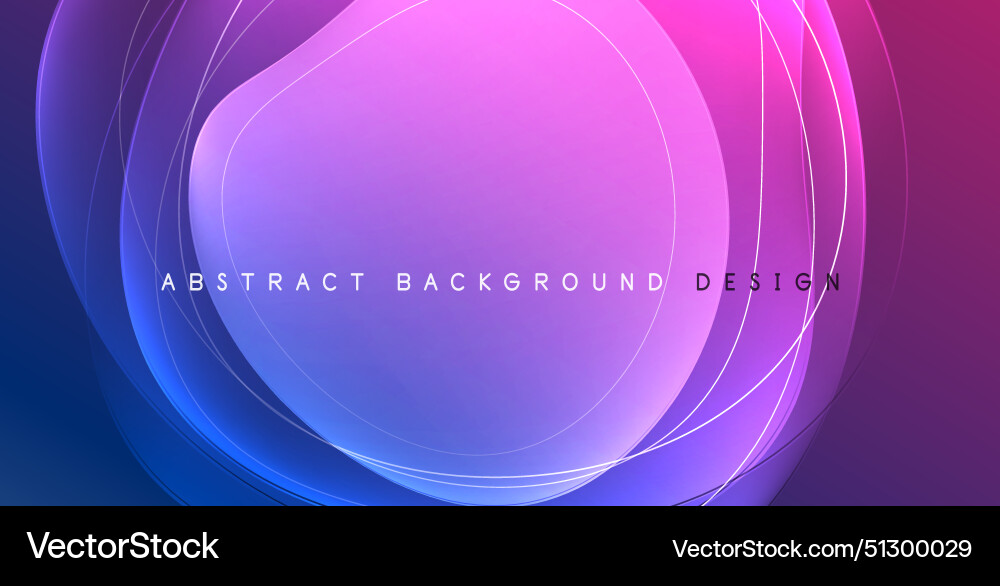 Colorful transparent flowing fluid shapes Vector Image