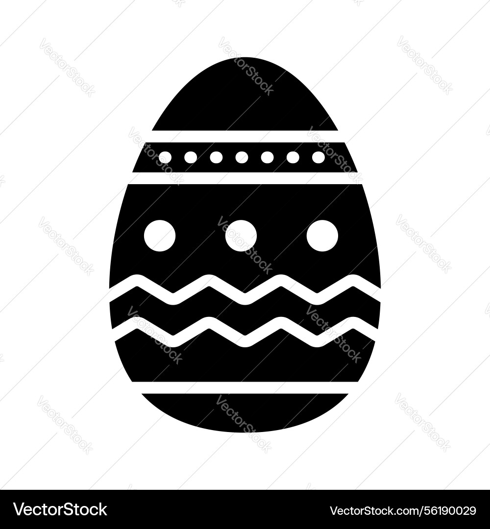 Easter egg Royalty Free Vector Image - VectorStock