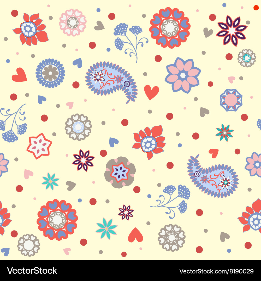 Florals pattern beautiful background Royalty Free Vector