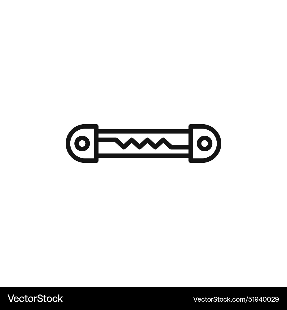 Fuse icon logo sign outline Royalty Free Vector Image