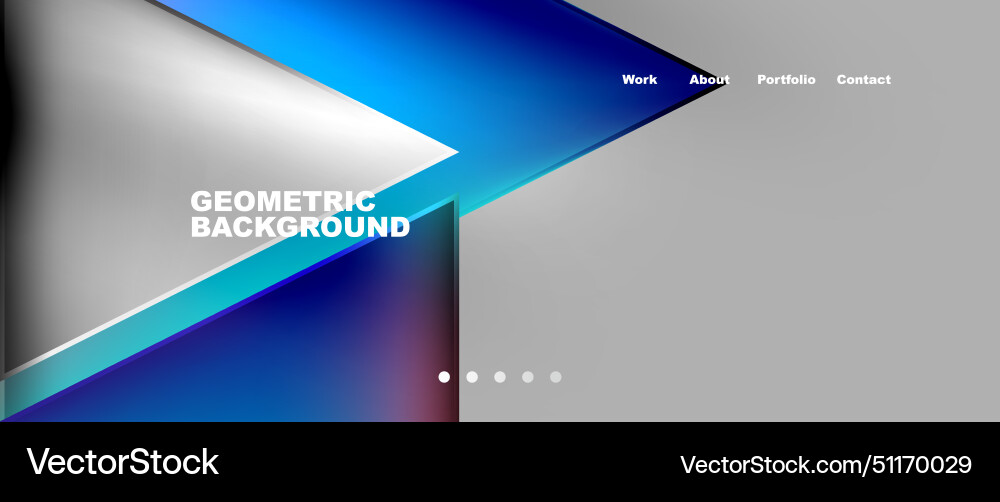 Geometric background with azure white and purple Vector Image