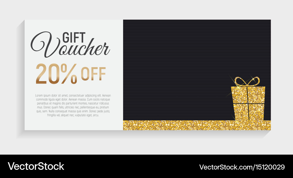 Gift voucher template background Royalty Free Vector Image
